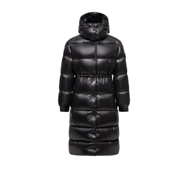 Moncler Cavettaz Hooded Long Down Jacket - Black