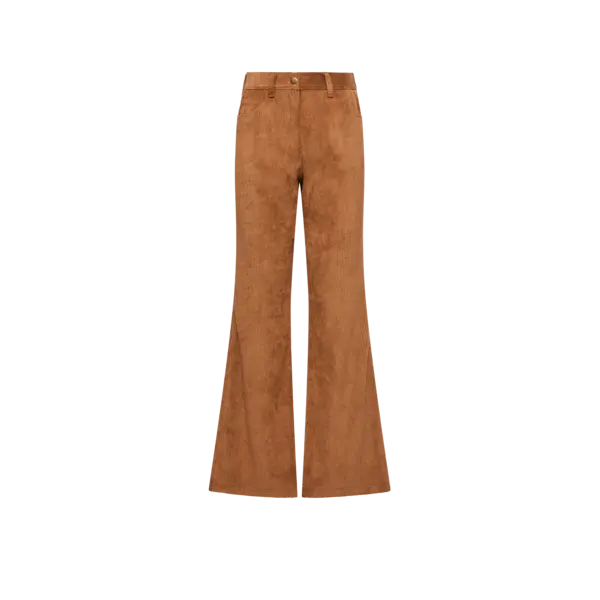 Moncler Corduroy Wide Leg Pants - Beige
