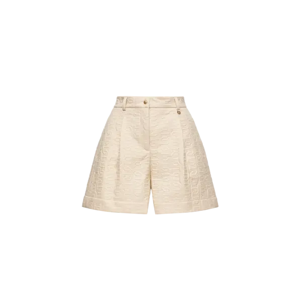 Moncler Leather Logo Shorts