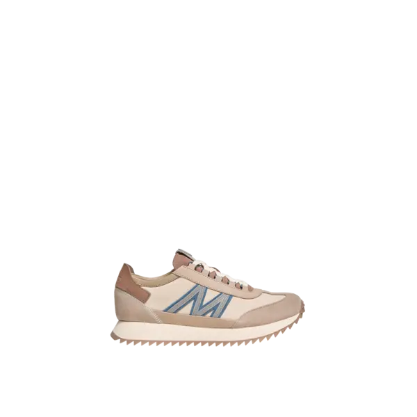 Moncler Pacey2 Suede & Nubuck Sneakers - Beige