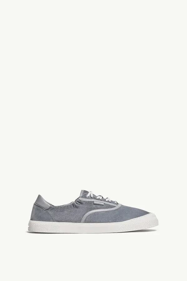 Moncler Vera Leisure Suede Sneakers - Grey