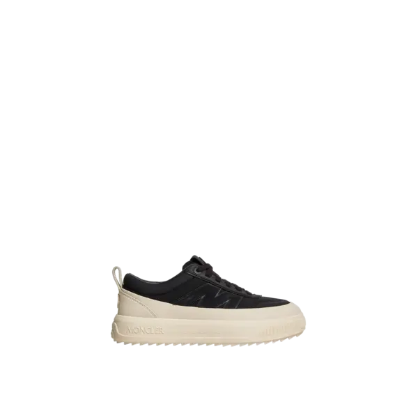 Moncler Altive Nubuck & Suede Sneakers - Black