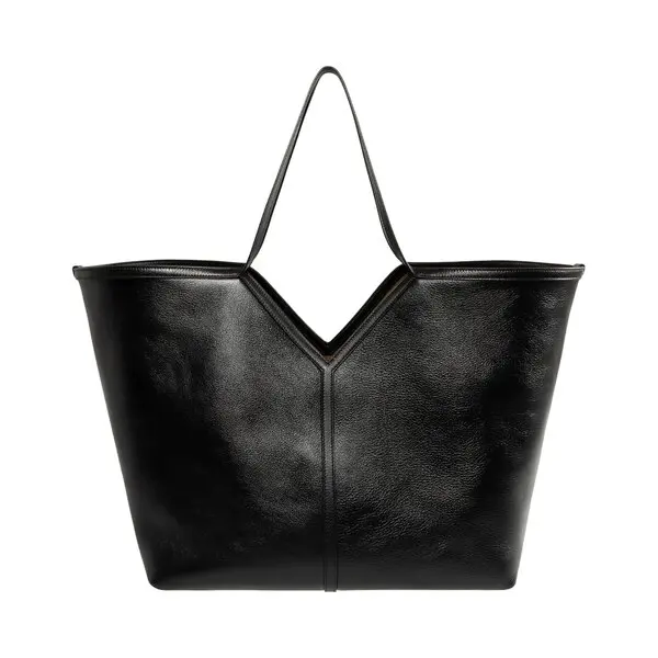 Saint Laurent Y Thin Tote Bag 'nero/rustic Camel
