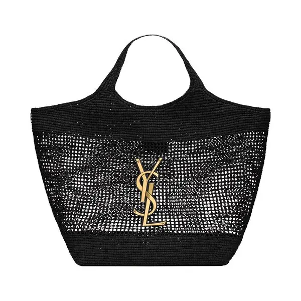 Saint Laurent Raffia Bag 'nero - Black