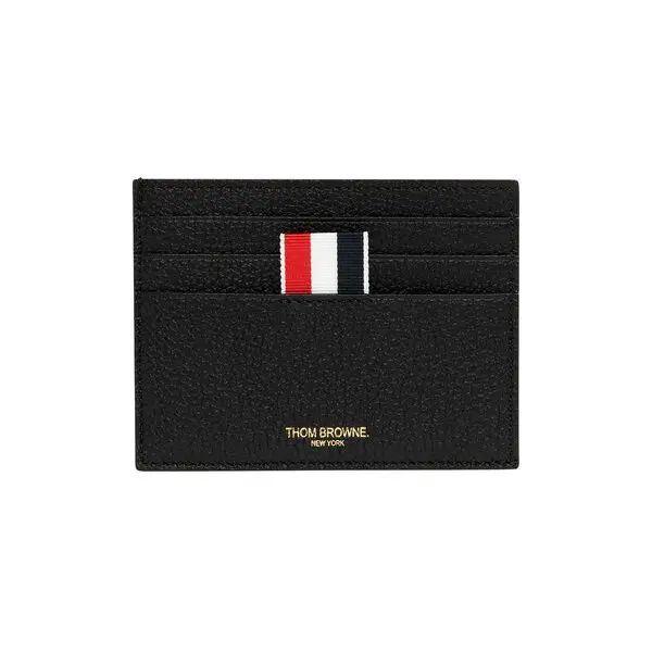 Thom Browne Single Card Holder - Black