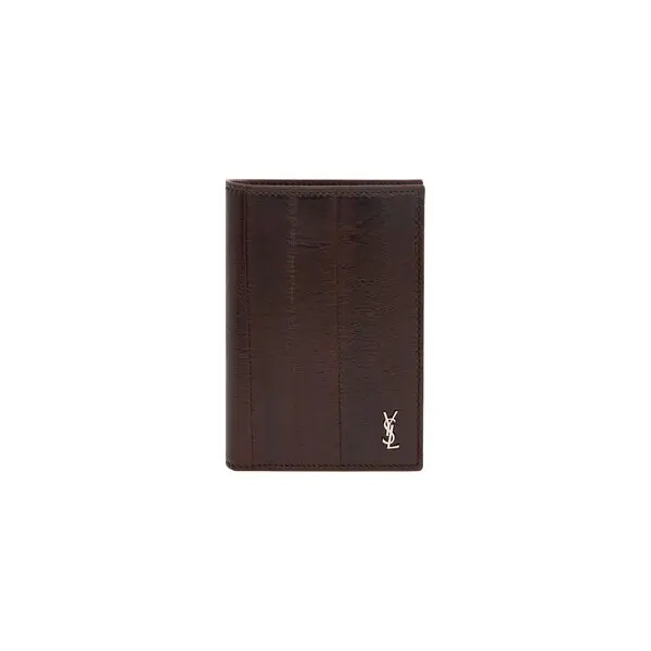 Saint Laurent Credit Card Wallet 'scotch - Brown