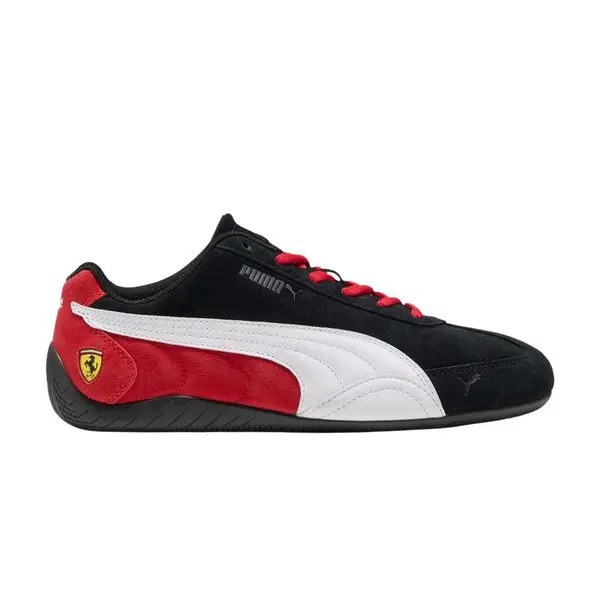 PUMA Scuderia Ferrari X Speedcat White Rosso Corsa - Black