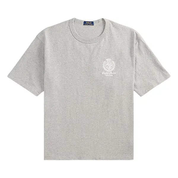Polo Ralph Lauren Short-sleeve Jersey Knit Tennis Graphic T-shirt 'andover Heather - Grey