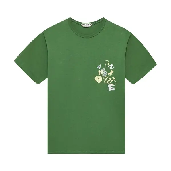 JW Anderson Scattered Letters T-shirt - Green