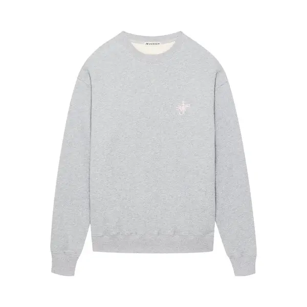 JW Anderson Ribbon Anchor Sweatshirt 'mid Melange - Grey