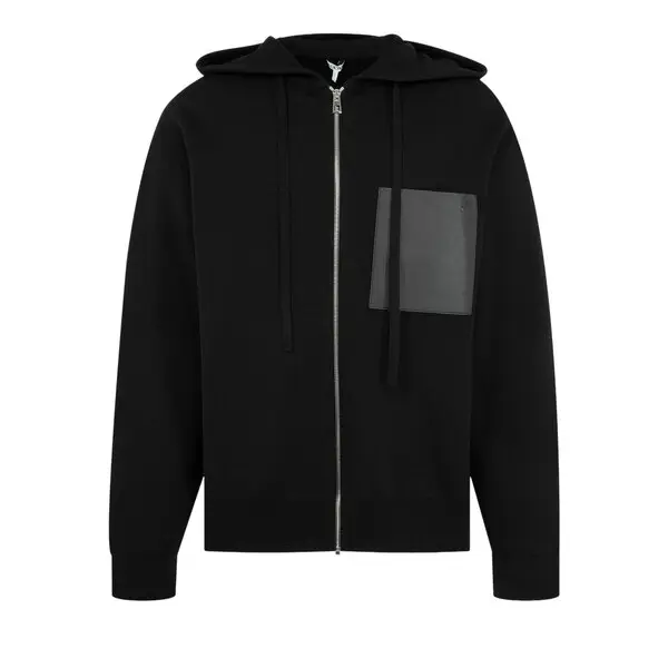 Loewe Zip-up Hoodie - Black