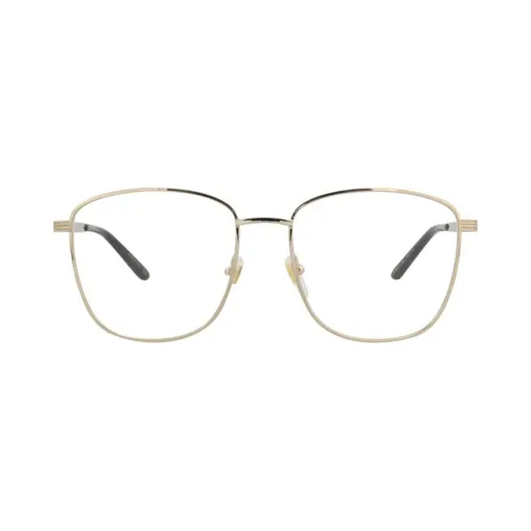 Gucci Square-frame Metal Optical Frames /ivory/transparent - Gold
