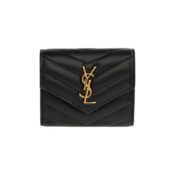 Saint Laurent Multi Fold Wallet 'noir - Black