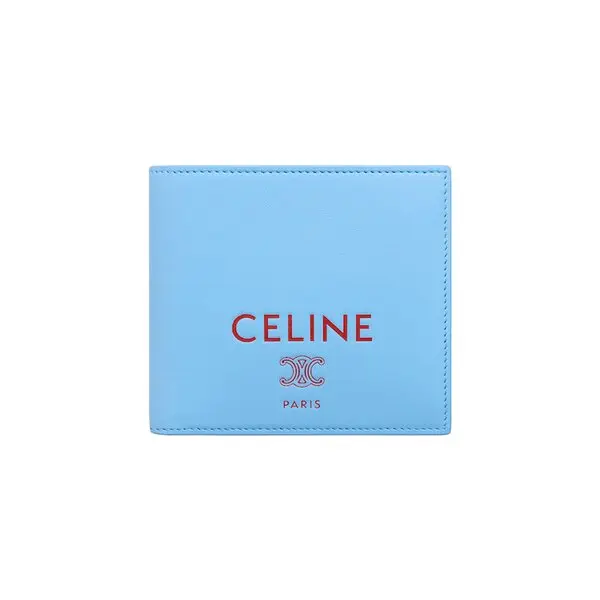 Celine Bi-fold Wallet With Coin 'sky /red - Blue