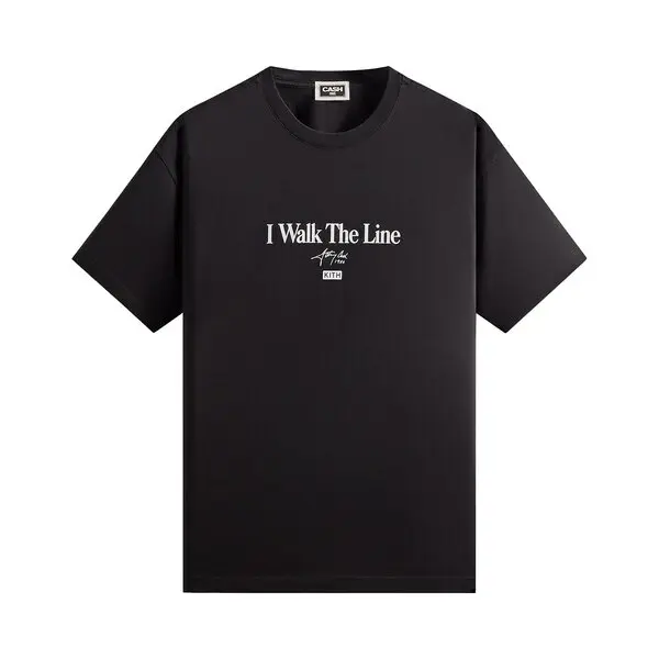 Kith Records X Johnny Cash "i Walk The Line" Graphic Tee