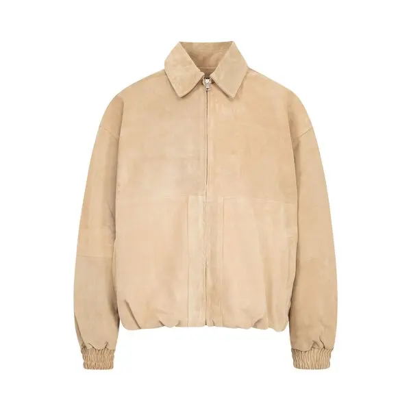 NAHMIAS Suede Cocoon Jacket 'sand Suede - Brown