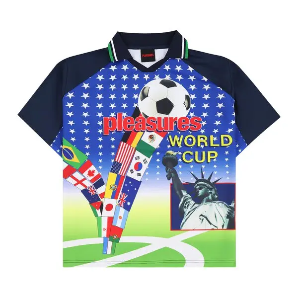 PLEASURES Flags Jersey - Multicolor