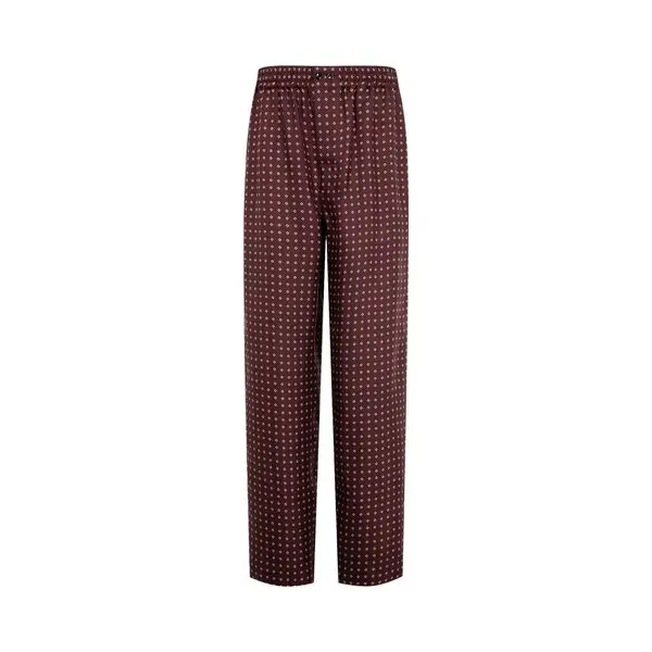 Saint Laurent Pantalon Pc85 Reconduit Geomet 'bordeaux Nude - Red