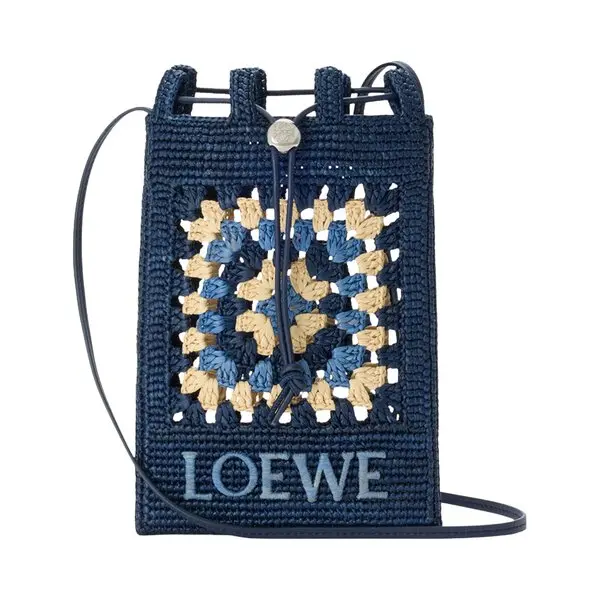 Loewe Pocket Patch Crochet 'navy/sky - Blue