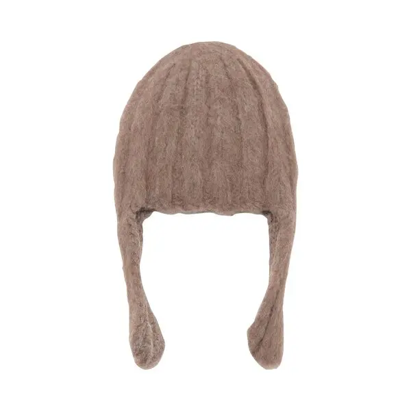 MAISON MARGIELA Ribbed Beanie - Brown