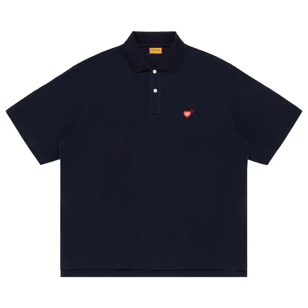 HUMAN MADE Polo Shirt 'navy - Blue