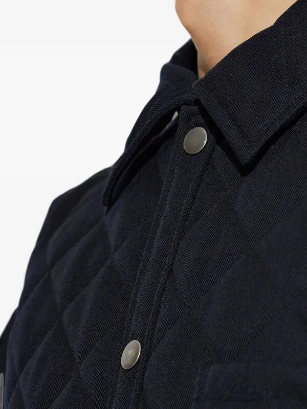 A.p.c. Georges Quilted Wool Jacket - Blue