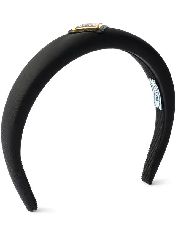 Prada Headband In Re-nylon - Black