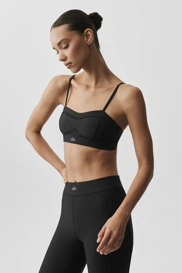 Alo Yoga Airlift Skyglow Bra - Black