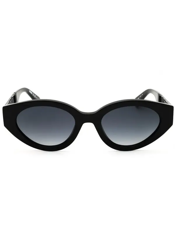 Moschino Oval Sunglasses - Black/dark Grey
