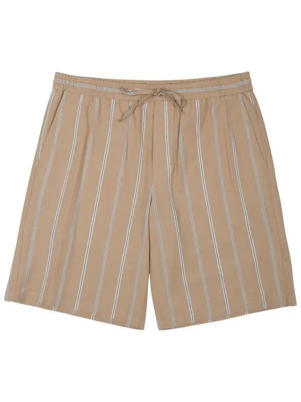 PAOLO PECORA MILANO Striped Drawstring Shorts
