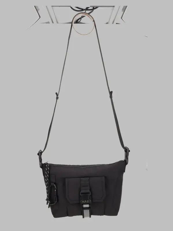 A.p.c. Nylon Crossbody Bag - Black
