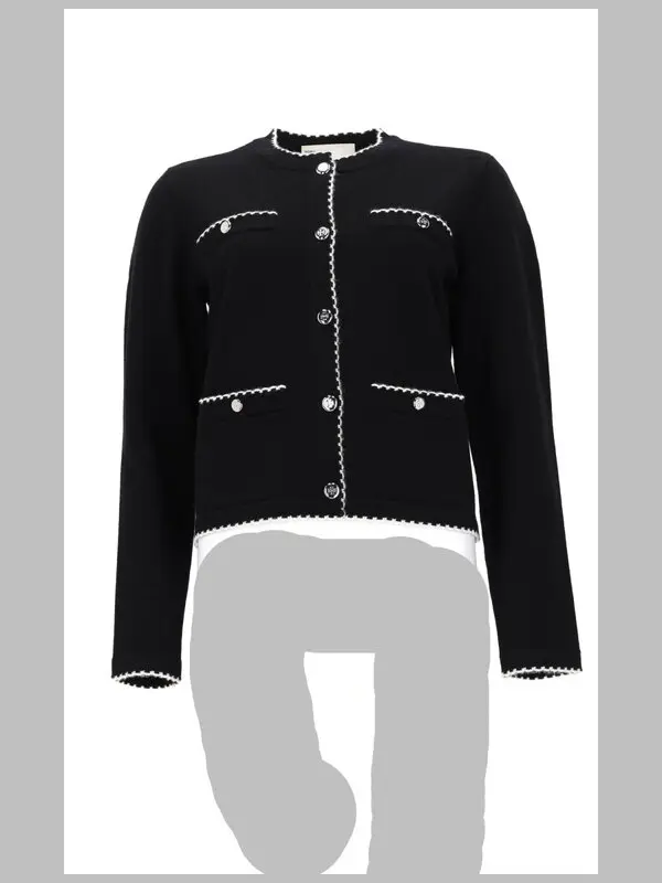 Tory Burch Classic Logo Sweat Sweater - Black