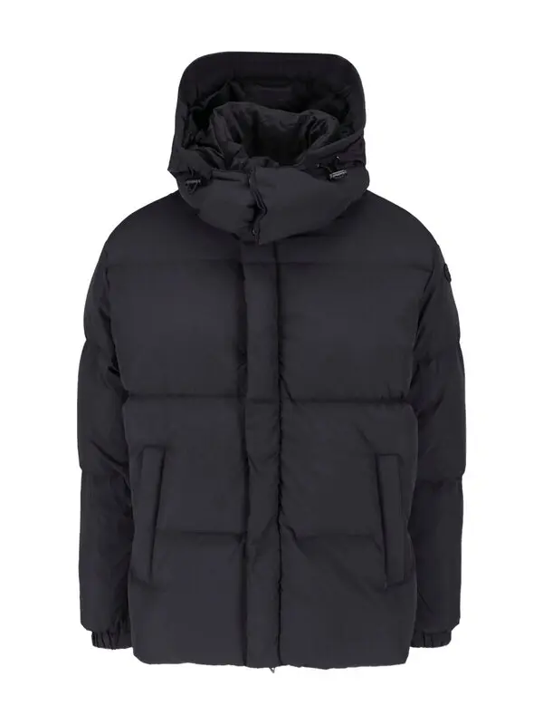 DIESEL® Polyamide Zip-up Jacket With Hood - Black