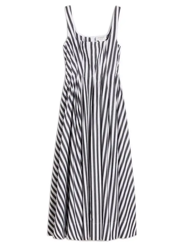Sportmax Cotton Poplin Fit-and-flare Mini Dress - Nero