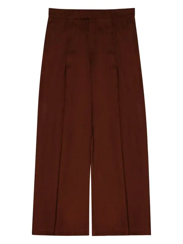 OSCAR THE COLLECTION 100% Viscose Trousers - Brown