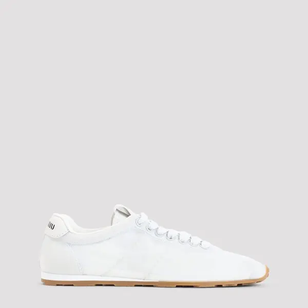Miu Miu Lace-up Sneakers - White