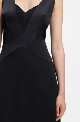 BOSS Sleeveless V-neck Maxi Dress