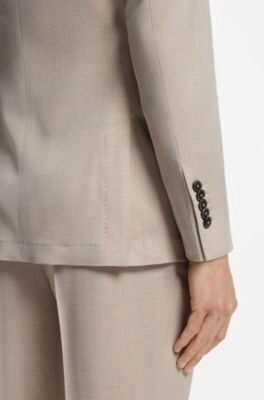 BOSS Two-piece Slim-fit Suit In Wool And Silk