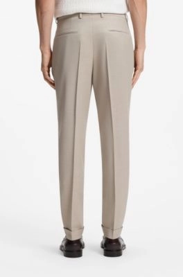 BOSS Two-piece Slim-fit Suit In Wool And Silk