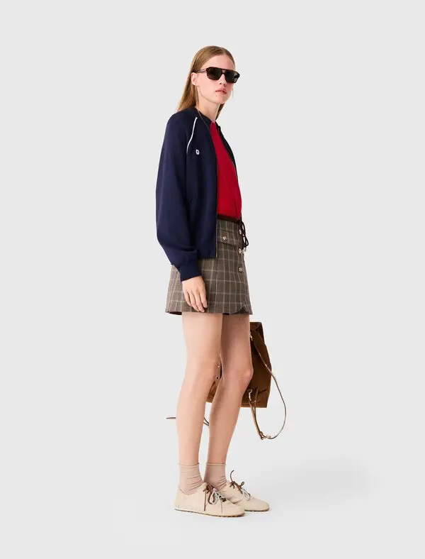 Maje Zipped Cardigan