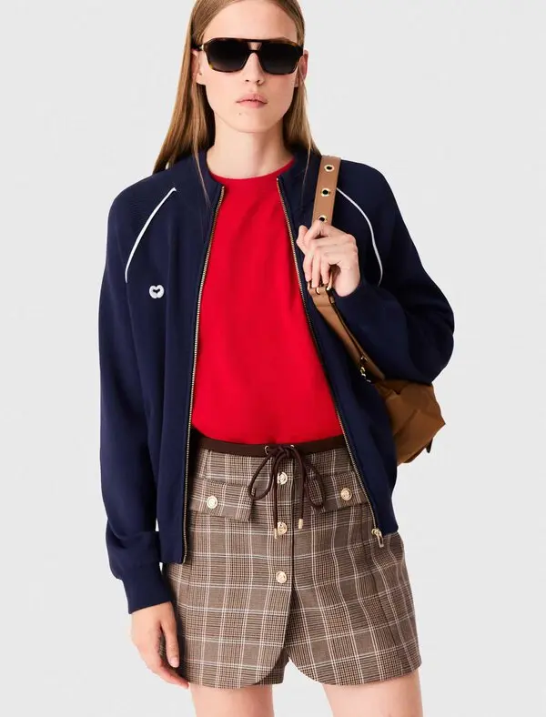 Maje Zipped Cardigan