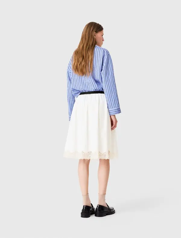 Maje Tailored Skirt With Lurex