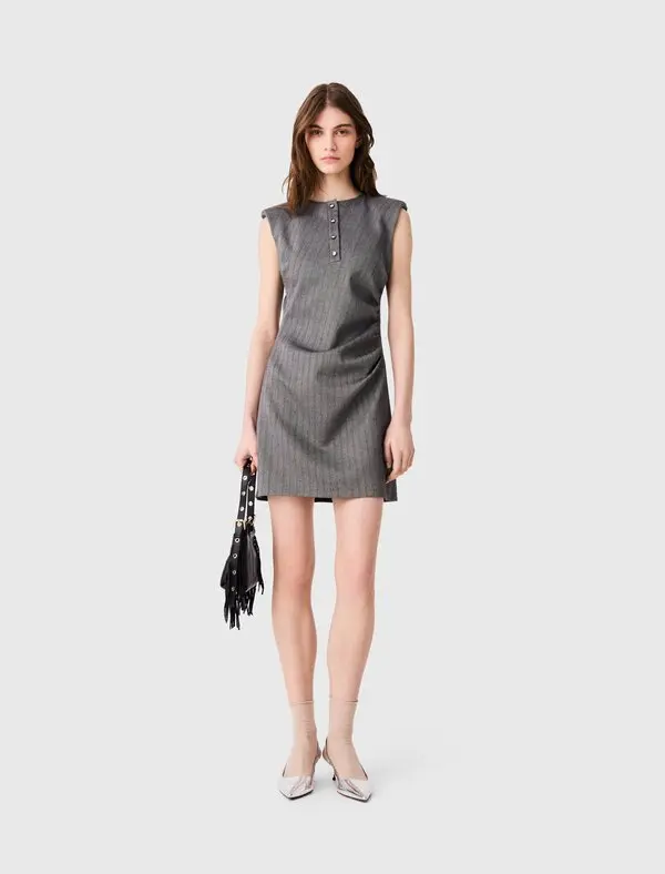Maje Short Rhinestone Tailored Dress