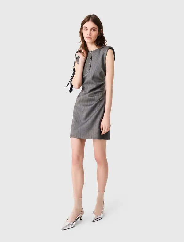 Maje Short Rhinestone Tailored Dress