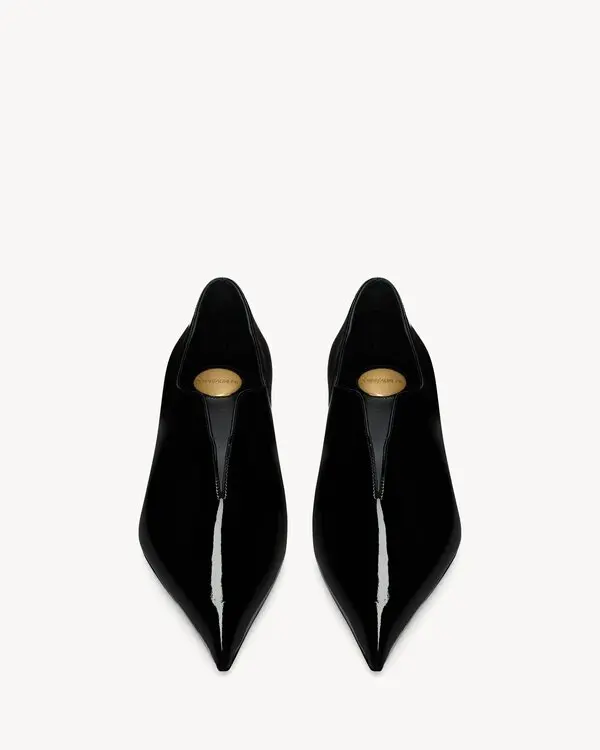 Saint Laurent Gaspar Evening Shoes In Patent Leather