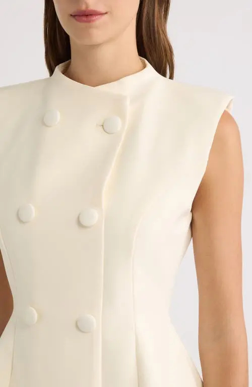 Oddmuse Button Sleeveless Mini Dress