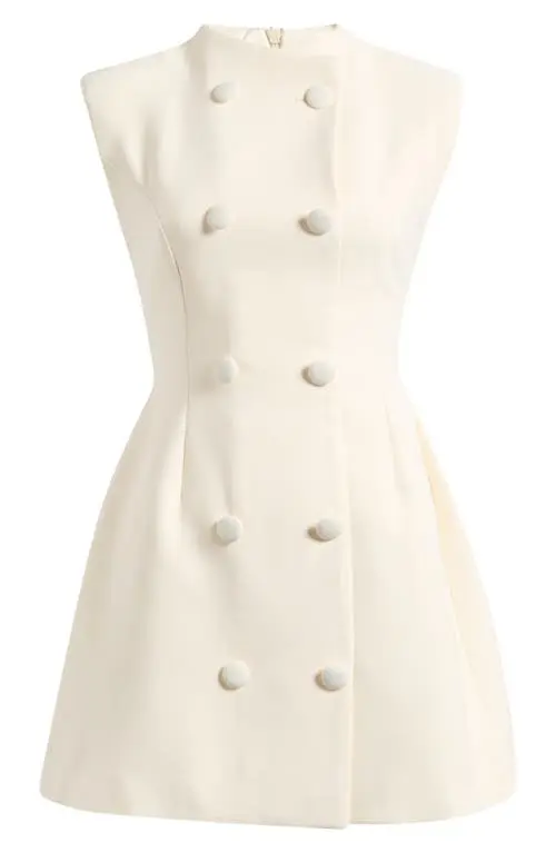 Oddmuse Button Sleeveless Mini Dress