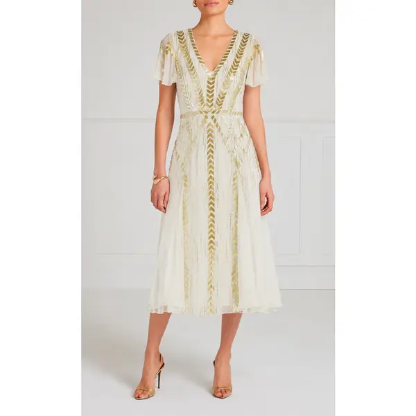 TEMPERLEY LONDON Viola Dress - Ivory