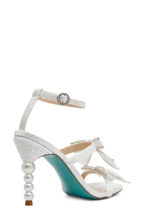 Betsey Johnson Sammy Ankle Strap Sandal - Ivory