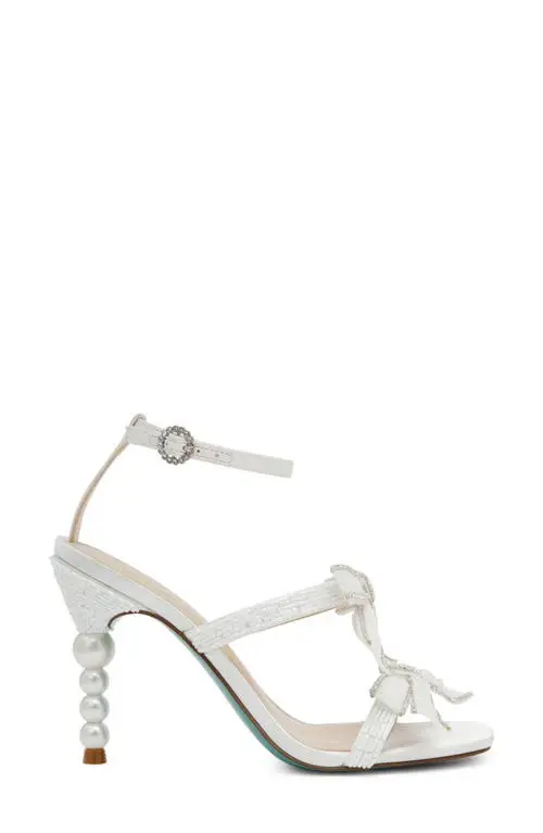 Betsey Johnson Sammy Ankle Strap Sandal - Ivory